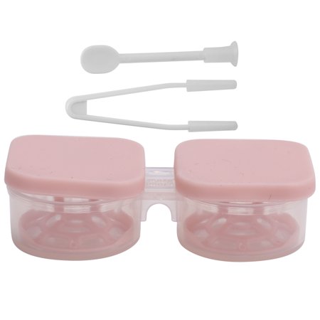 Peahefy Disposable Cotton Swabs Box Contact Lens Case Portable Plastic ...