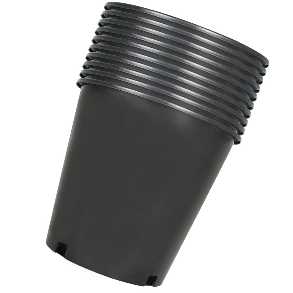 10 Pcs Nursery Pot, 2 Gallon Nursery Container Injection Molded Pot Fit ...