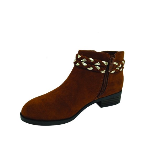 Wonder Nation - Wonder Nation Girls' Braided Bootie - Walmart.com