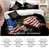 Beartech 3 Pcs American Flag Bedding Set Full Size Holiday American ...