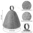 1/2pcs Anti Heat Sauna Hat Bath Shower Cap Bathroom Russian Hair Turban ...