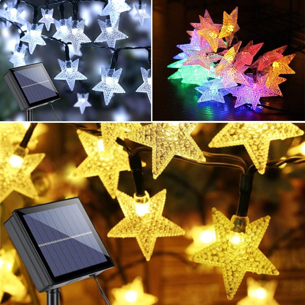 Solar Powered Star Nativity 8 Pcs Solar Powered LED Garden Lights,