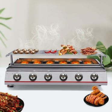 37 in. 5-Burner Built-In Gas Grill in Stainless Steel with Infrared and ...