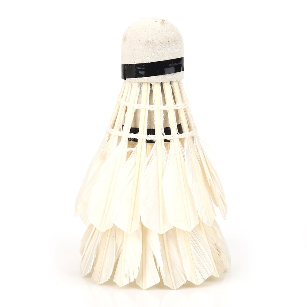 WALFRONT 12Pcs/Lot White Feather Badminton Balls Shuttlecocks Outdoor ...