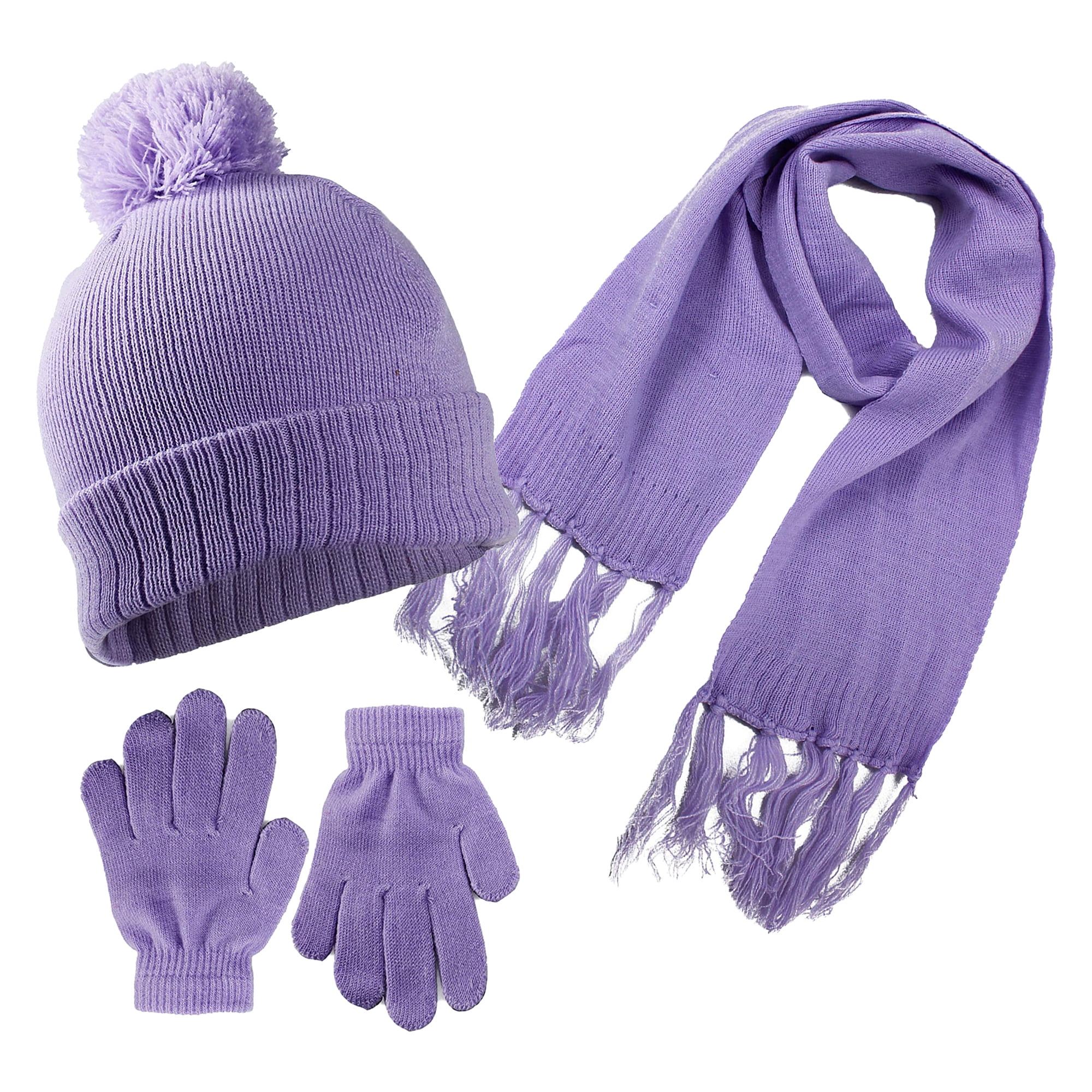 Swak Girls Hat,Scarf & Glove Set-Kids Cold Weather Winter Accessories ...