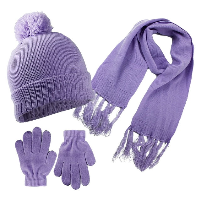 Swak Girls Hat,Scarf & Glove Set-Kids Cold Weather Winter Accessories ...
