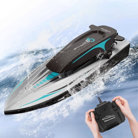 Prggybuy RC Boat Water Toy Max Speed 20km/h Water RC Speedboat Toy for ...