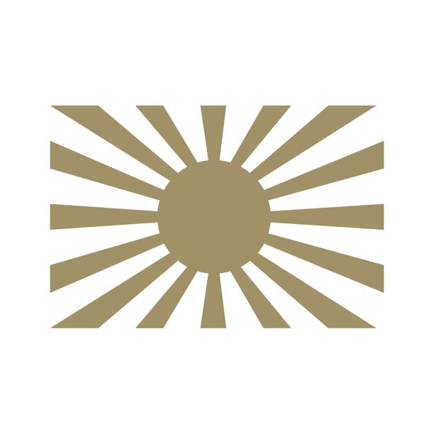 Rising Sun Flag Sticker Decal Die Cut - Self Adhesive Vinyl ...