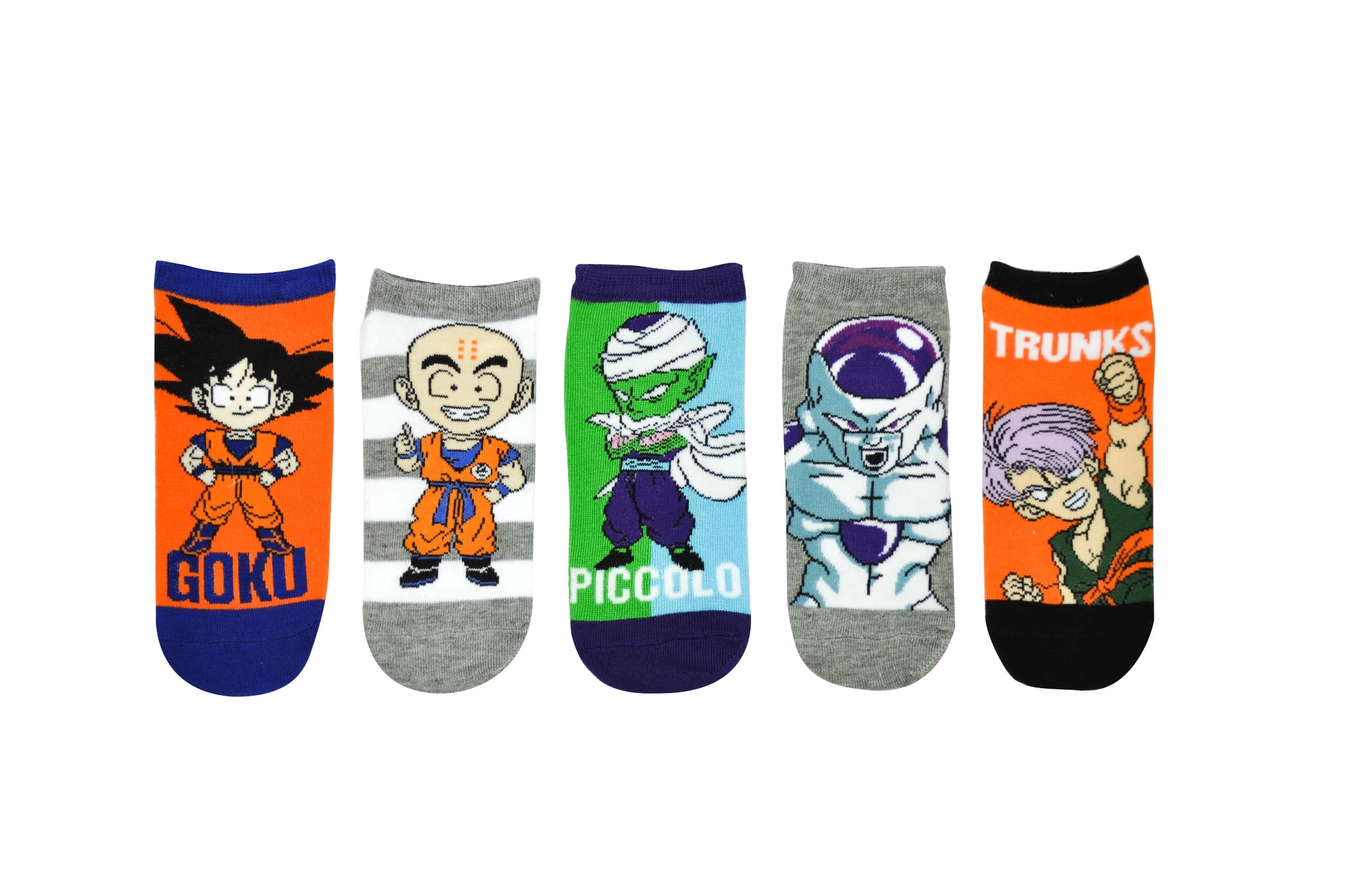 Dragon Ball Z 5 Pair Pack of Lowcut Socks - Walmart.com