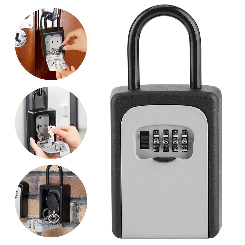LHCER Lock Box,Password Lock Box,Key Lock Box Wall Mounted Aluminum ...