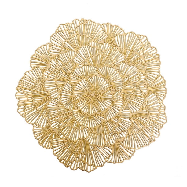 Round PVC Placemats Round Wedding Dining Table Mats Kitchen Decor ...