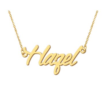 Script Initial B Necklace 18k Gold Plated Stainless Steel Girls Jewelry ...