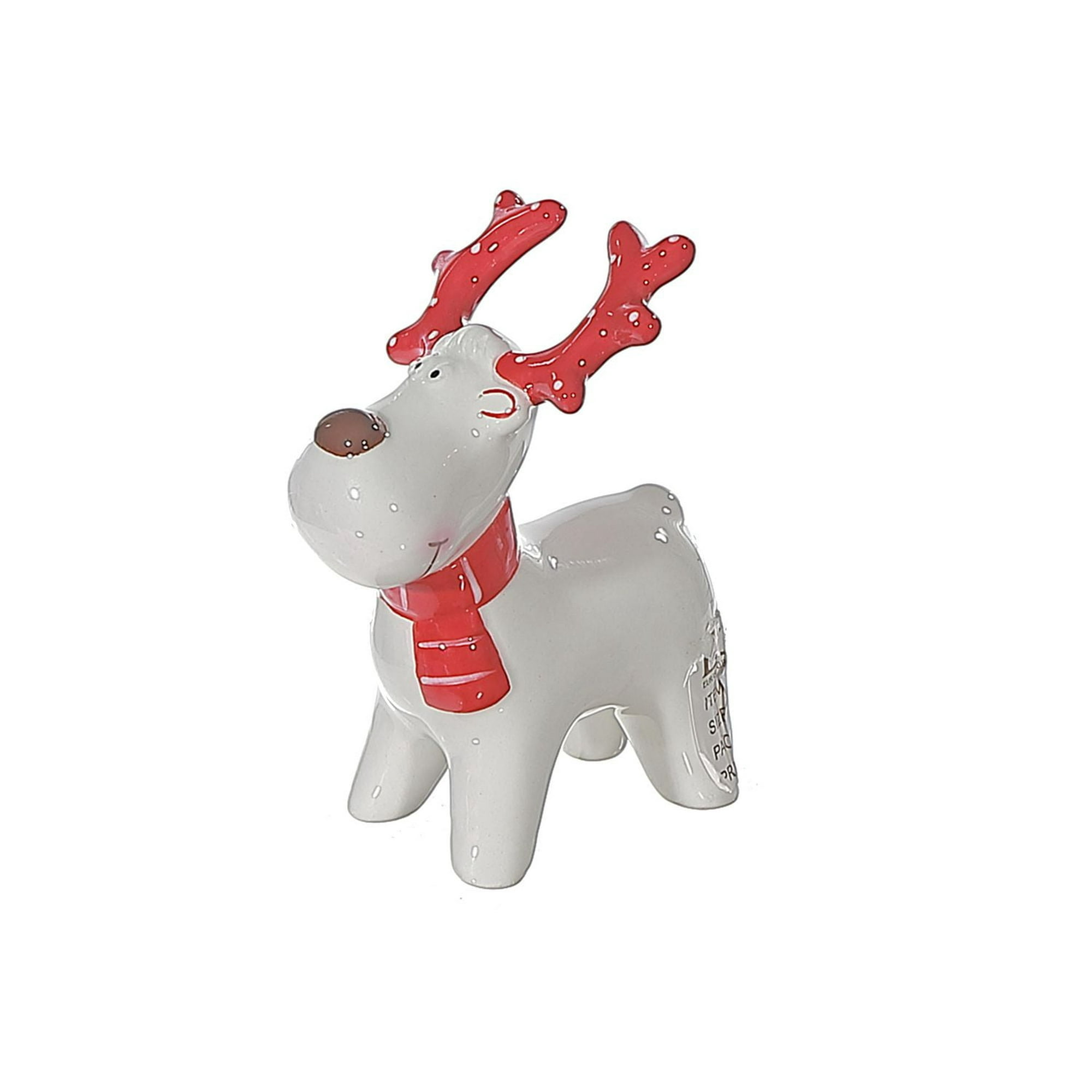 Click here for Ih Casadécor Red And White Standing Deer Figurine... prices