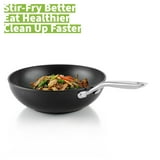 TECHEF Onyx Collection 12" Nonstick Wok / Stir Fry Pan with Lid, Made ...