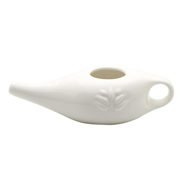 Handcrafted Ceramic Neti Pot Nasal Wash System Cleaner Nose Washing Kit ...