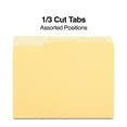 MyOfficeInnovations Colored Top-Tab File Folders 3 Tab Yellow Letter ...