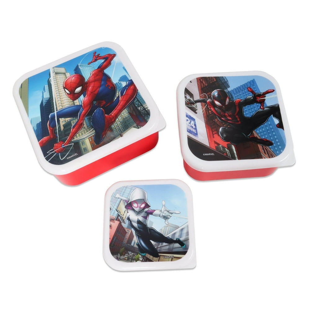 Click here for Spider-Man Spiderman 3 Pc Square Lunch Box Set prices