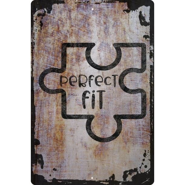 Perfect fit puzzle piece funny love couple together Beige Wall Art ...