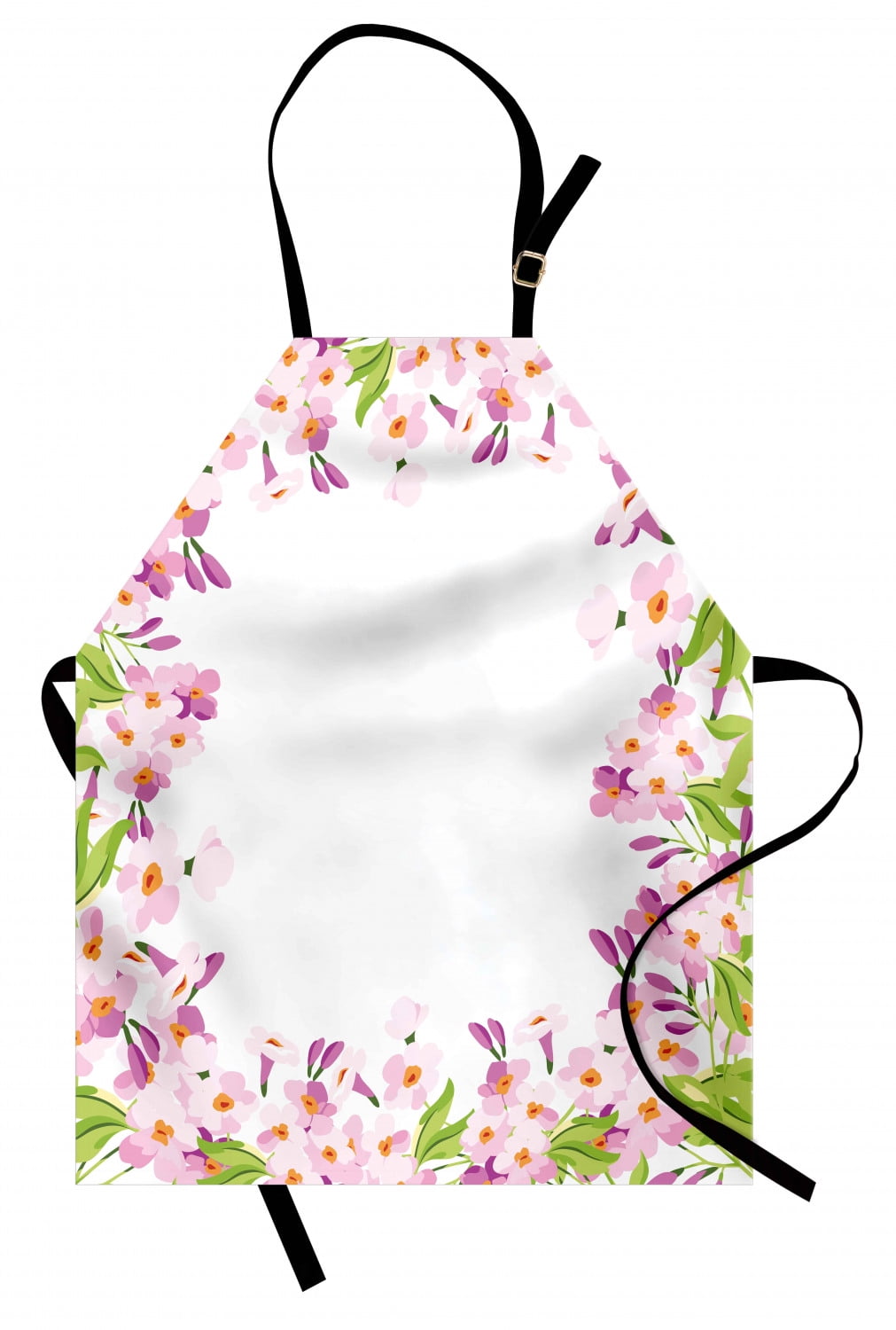 Shabby Chic Apron Floral Frame with Pink Meadow Flowers in Spring ...