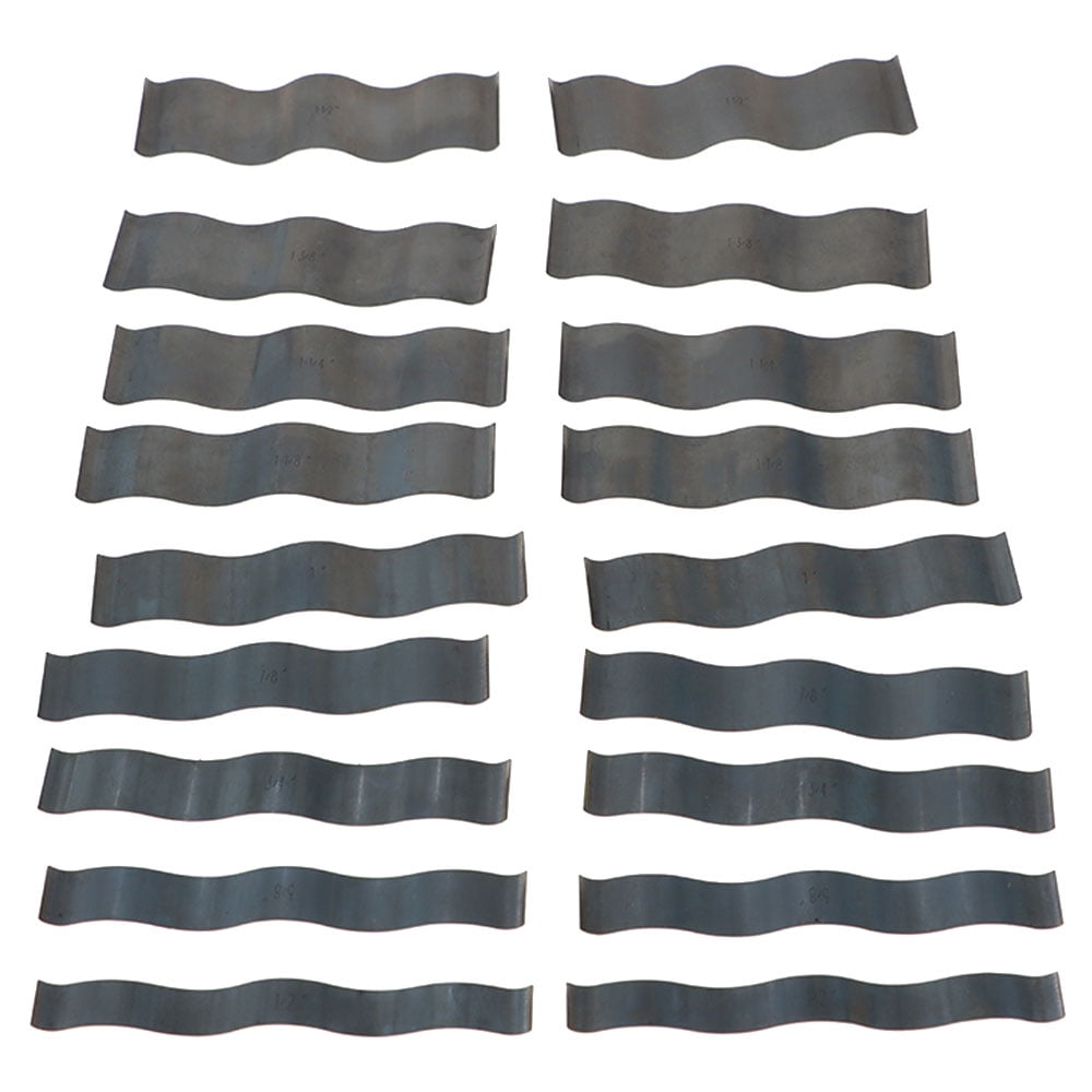 9 Pair Precise 1/8" Wavy Steel Parallel Parallels.0002" Hardened 18 Pcs ...