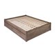 Prepac Select 4-Post Platform Bed with 4 Drawers, Queen, Drifted Gray ...