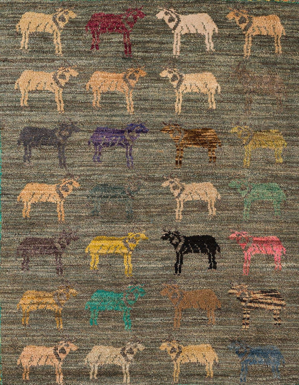 Ahgly Company Indoor Rectangle Abstract Dark Brown Abstract Area Rugs ...