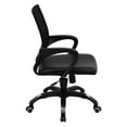Flash Furniture Mid-Back Computer Chair with Black Leather Seat ...