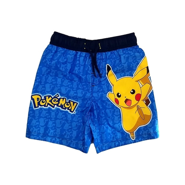 Pokemon Boys' Pikachu Allover Print Swim Trunks, Sizes 4-7 - Walmart.com