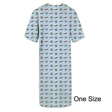 Demure Print Hospital Gown - 2 Pack - Walmart.com