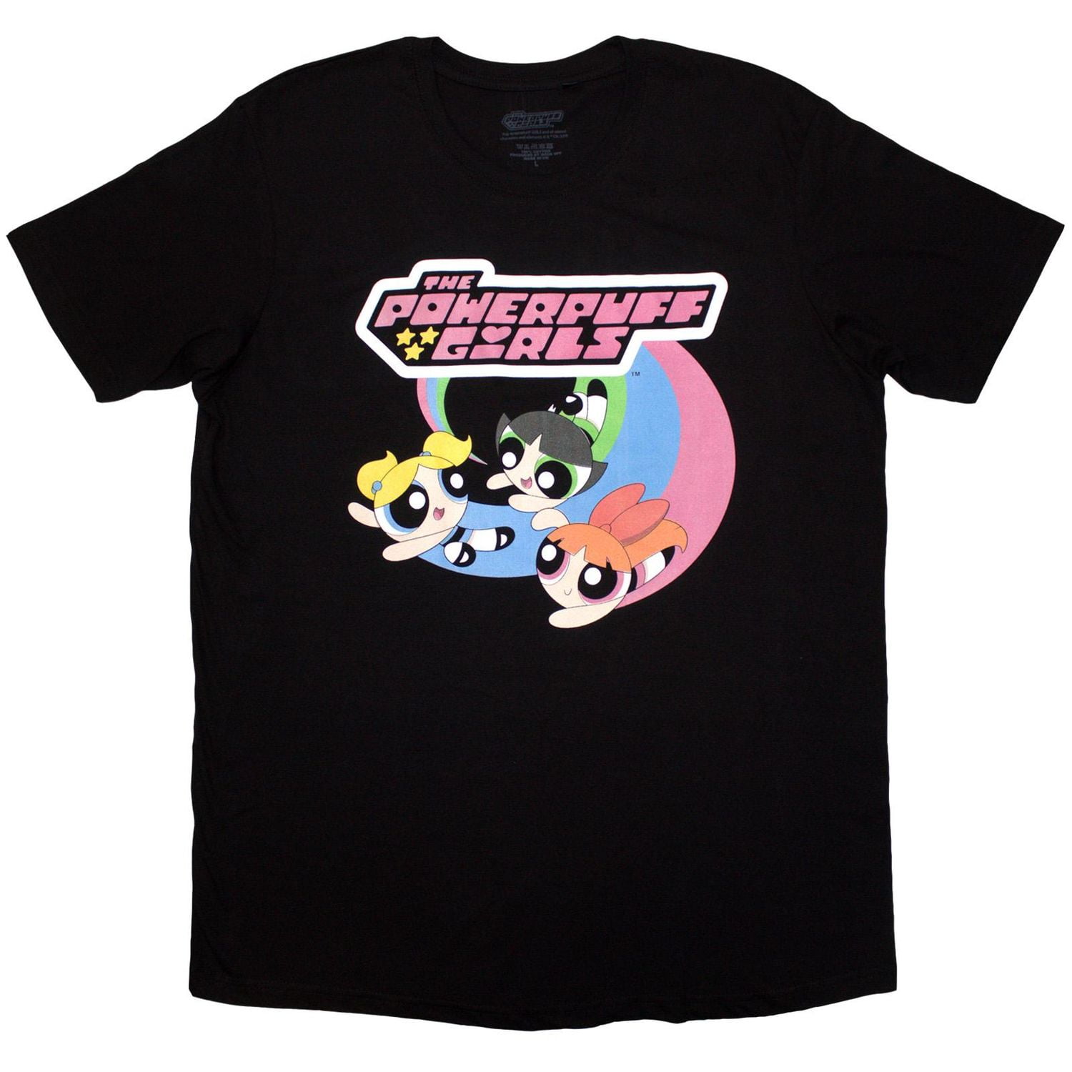 Click here for The Powerpuff Girls Adult Trio Flying Logo T-Shirt... prices