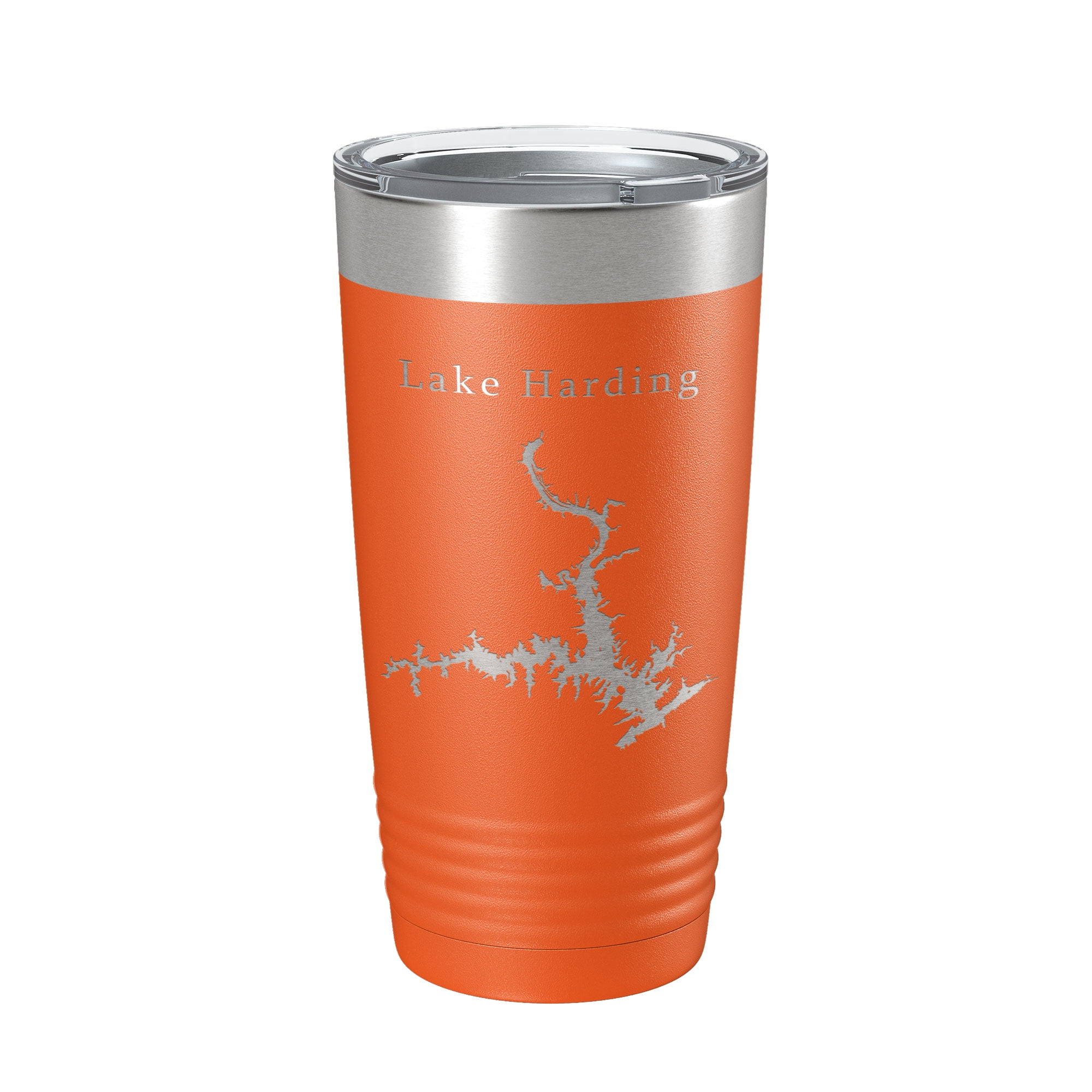 Lake Harding Map Tumbler Travel Mug Insulated Laser Engraved Coffee Cup ...