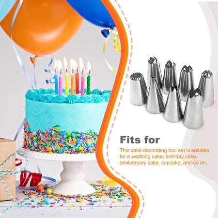 VONKY Color Random 14 Pieces/set Icing Bag Nozzles Wedding Birthday ...