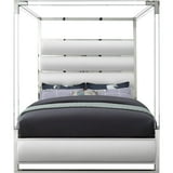 Meridian Furniture Encore Solid Wood and Faux Leather Queen Bed in ...
