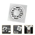 Hemoton Practical Stainless Steel Square Shower Drain for Sink and ...