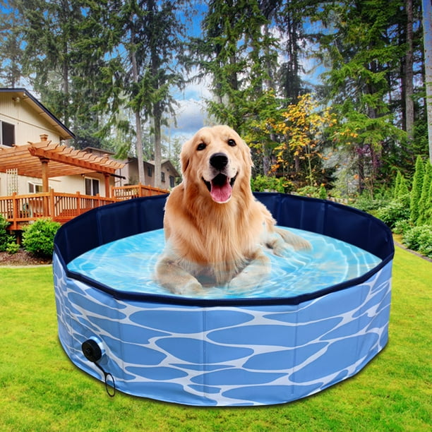 Foldable Swimming Pool for Dogs Pets and Children Bathtub Bathing Basin ...
