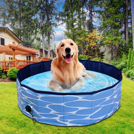 Foldable Swimming Pool for Dogs Pets and Children Bathtub Bathing Basin ...