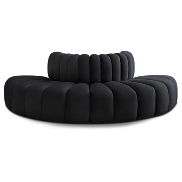 Meridian Furniture Arc Saddle Velvet Modular Sofa - Walmart.com