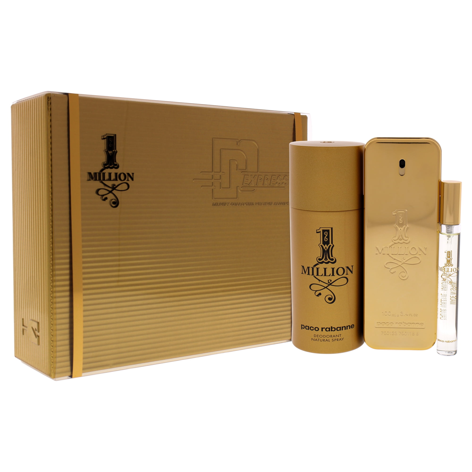 Click here for 1 Million By Paco Rabanne For Men - 3 Pc Gift Set... prices