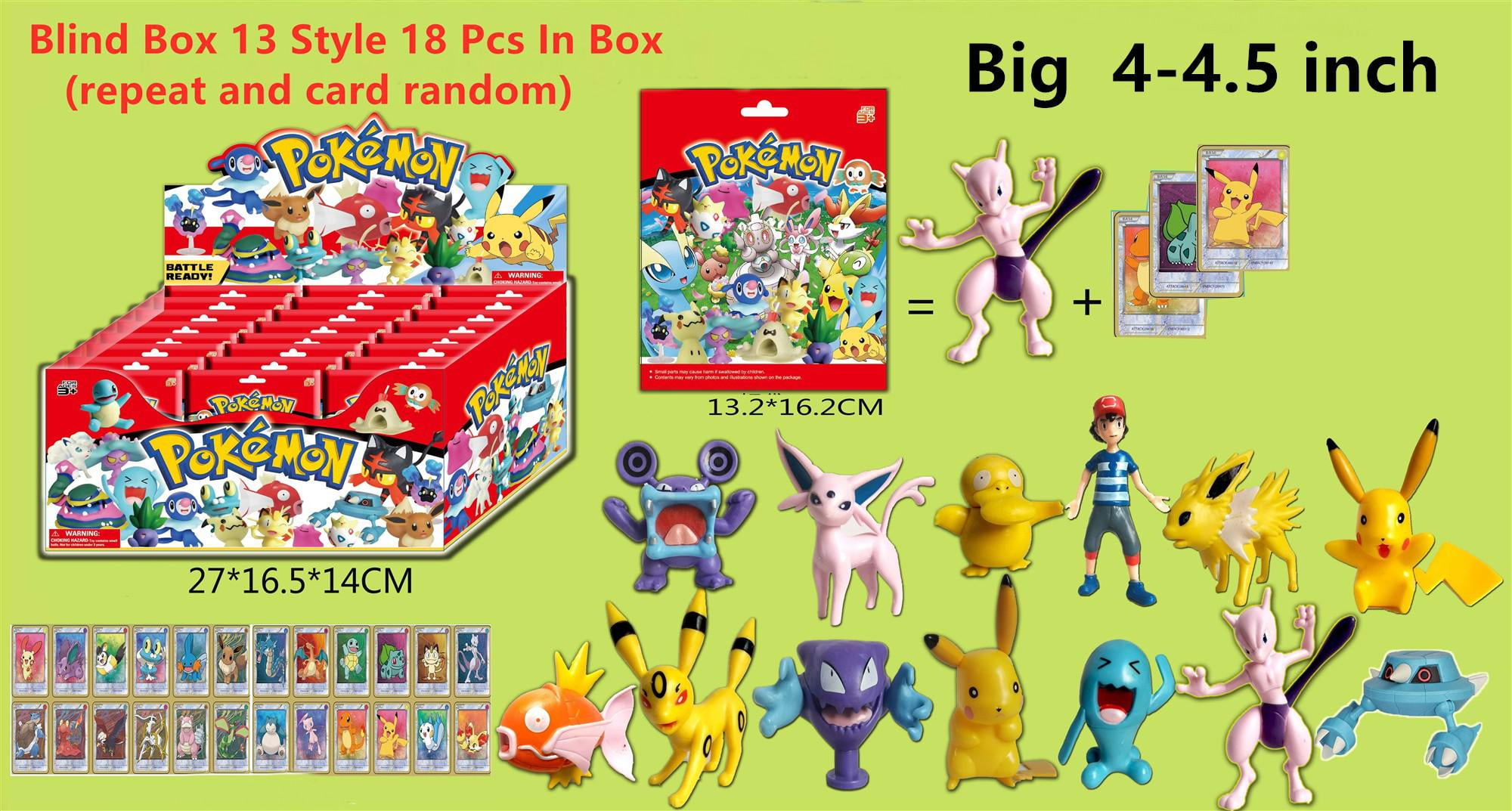 Pokémon Pikachu Enemy Box Pikachu Bag Figura coleccionable y tarjeta ...