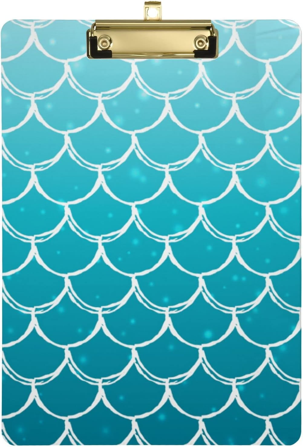 KXMDXA Mermaid Scale Clipboard Hardboard Wood Nursing Clip Board and ...