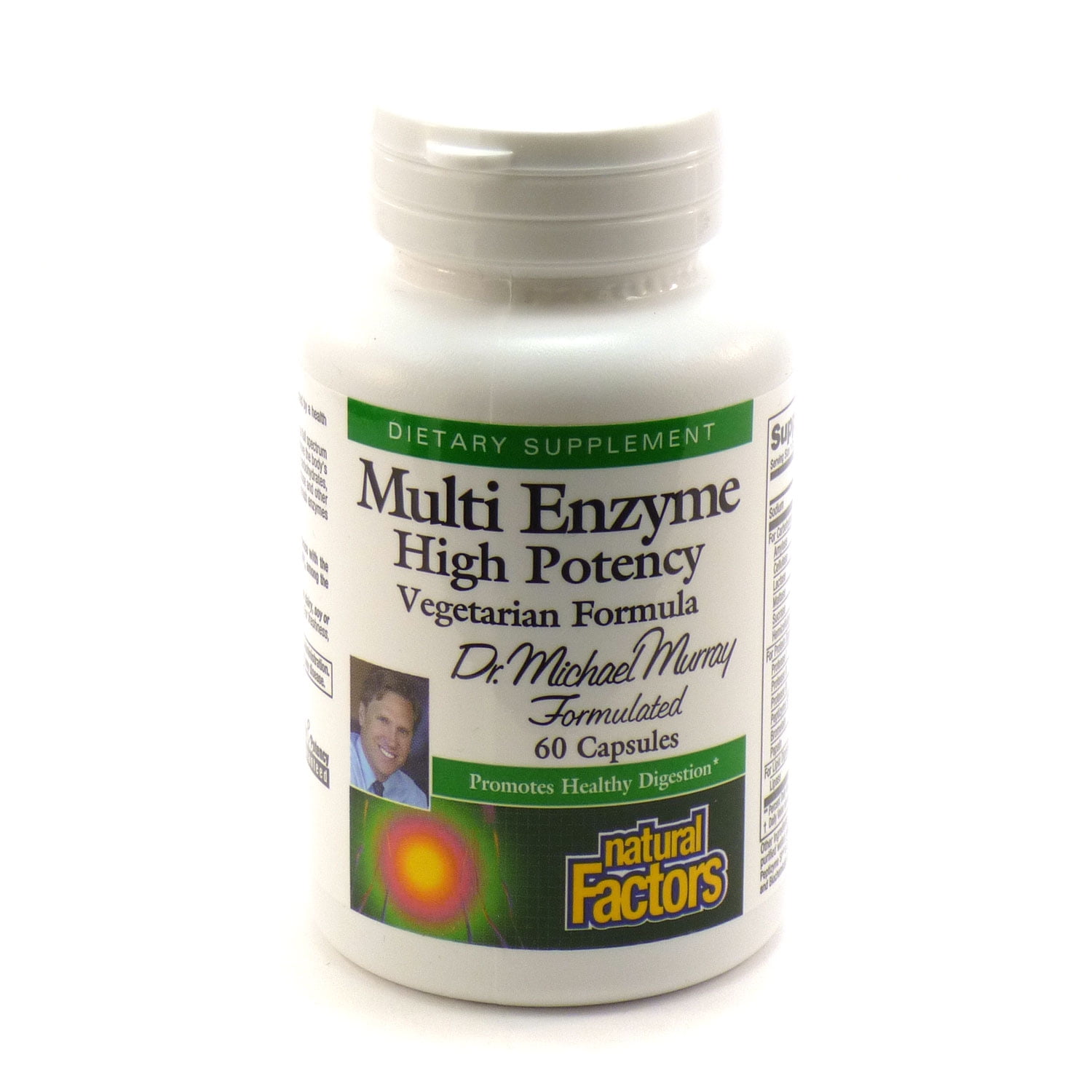 Multi Enzyme Vegetarian Formula by Natural Factors 60 Capsules ...