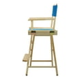 "24" Director's Chair Natural Frame-Turquoise Canvas" - Walmart.com