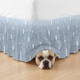 Blue Bohemian Bed Skirt Bed Skirts Queen Size 18 Inch Drop, Abstract ...