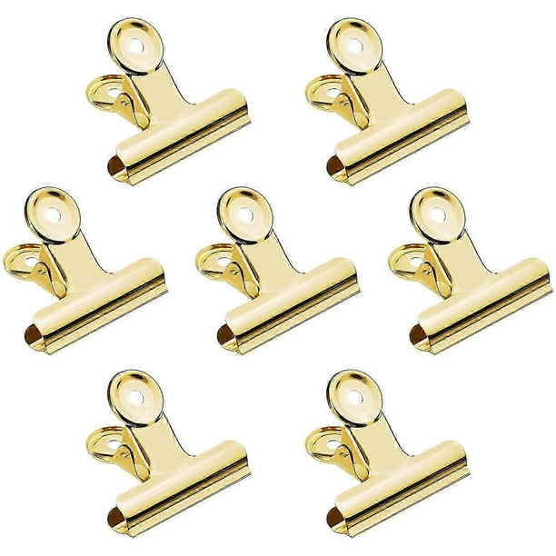 Paquete de 20 clips de acero pulido de 5 cm, clips metálicos tipo ...
