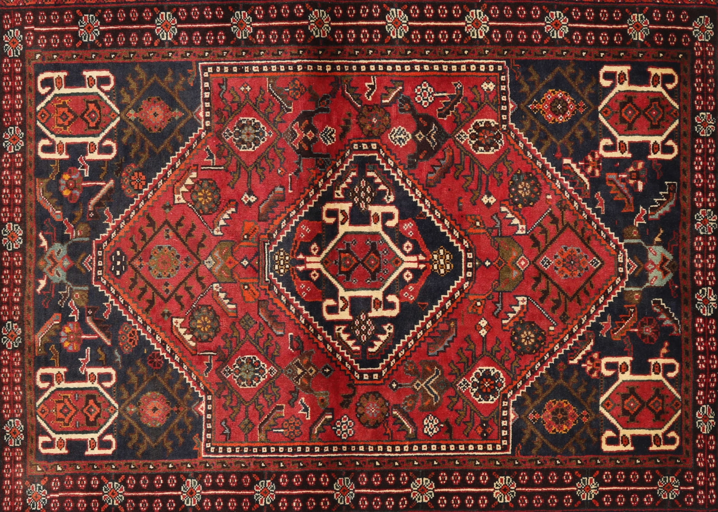 Ahgly Company Indoor Rectangle Traditional Chestnut Brown Persian Area ...