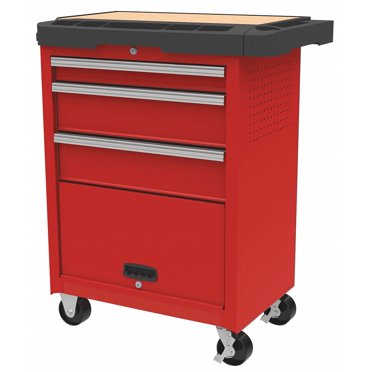 Westward Rolling Tool Cabinet, Black,Heavy Duty 32H853 - Walmart.com