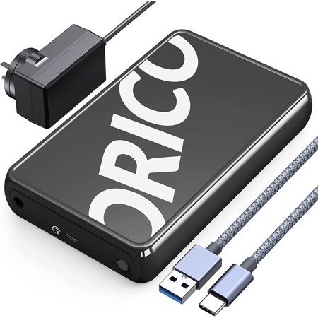 USB C 3.5 inch External Hard Drive Enclosure with Upgrade Braided USB C ...