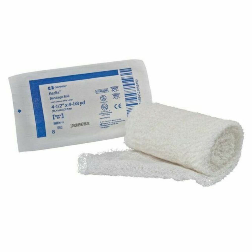 Kerlix Gauze Bandage Rolls, Sterile, 4.5" x 4.1 Yards, 1 roll - Walmart.com