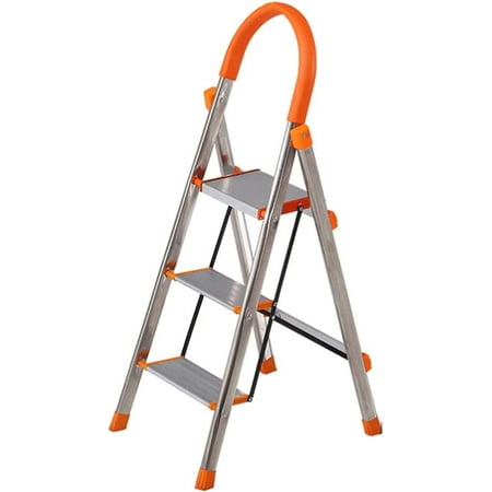 Step ladders Foldable 3 Step Ladder Folding Step Stool Ladder with ...
