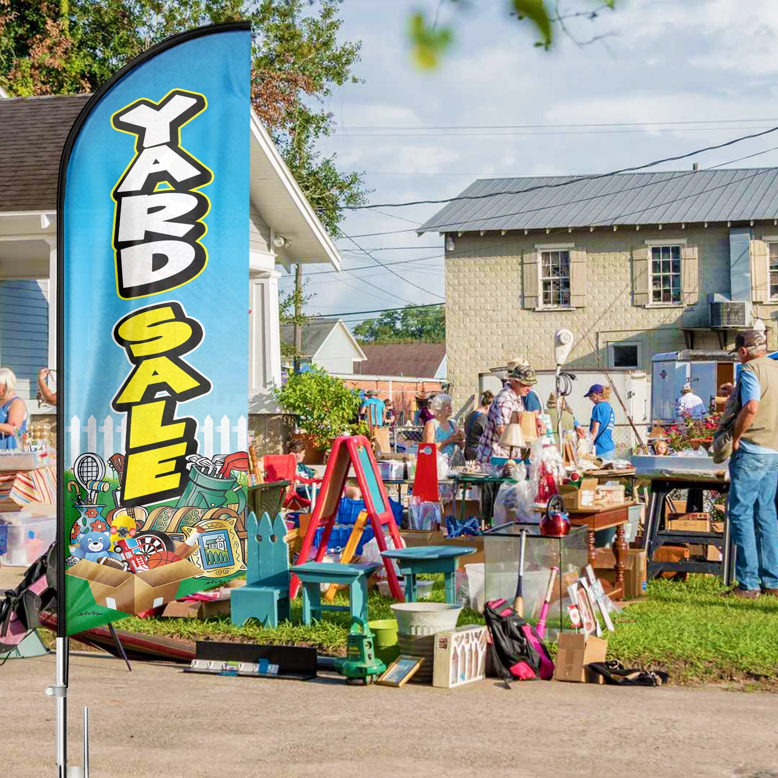 Yard Sale Swooper Flag, 8FT Yard Sale Advertising Feather Flag, Yard ...